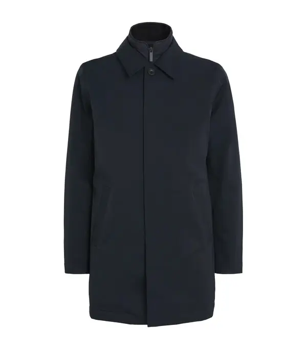 NN.07 Blake Technical Twill Coat - Navy