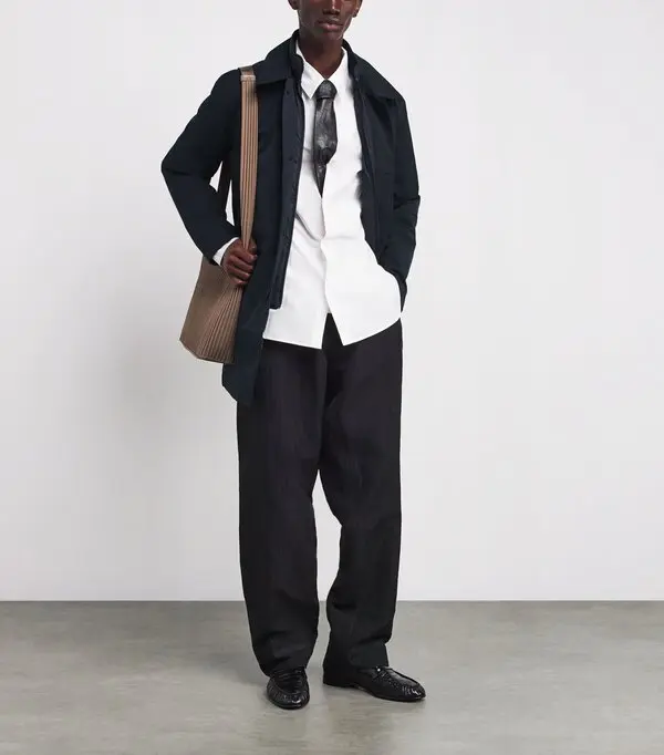 NN.07 Blake Technical Twill Coat - Navy