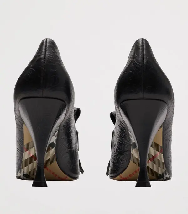 Burberry Leather Cameo Fringe Pumps