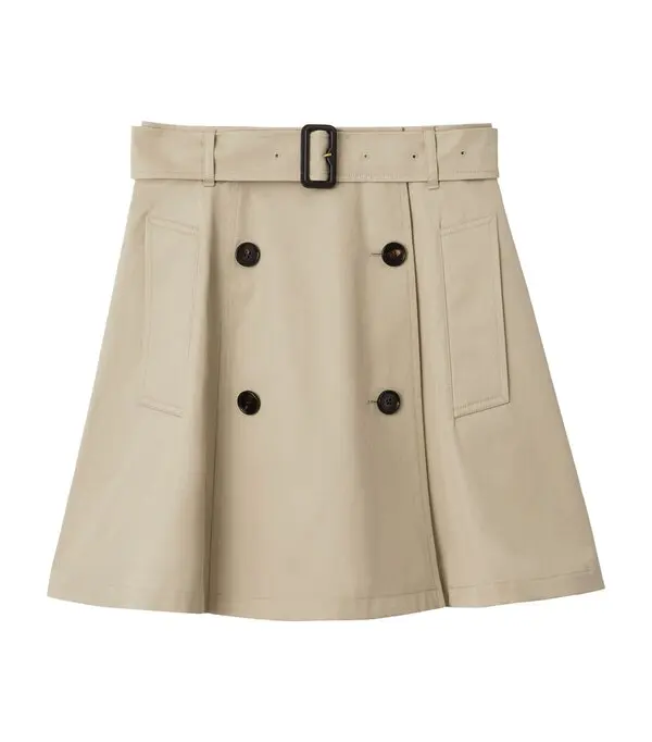 Burberry Gabardine Mini Skirt