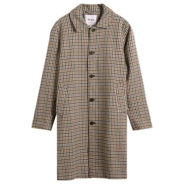 WAX LONDON Stan Houndstooth Check Coat