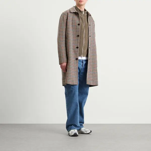 WAX LONDON Stan Houndstooth Check Coat