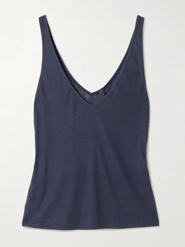 SKIMS V-neck Ribbed Jersey Tank