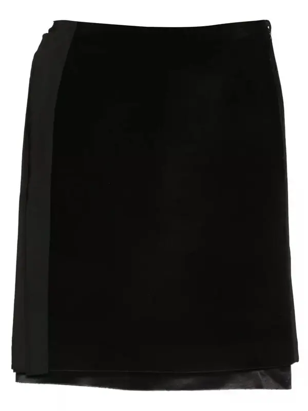 JIL SANDER Layered Straight Skirt