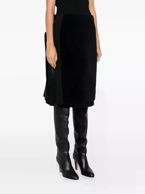 JIL SANDER Layered Straight Skirt