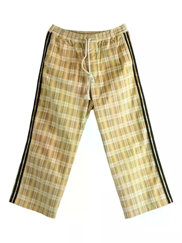 Adidas Plaid Trousers - Neutrals