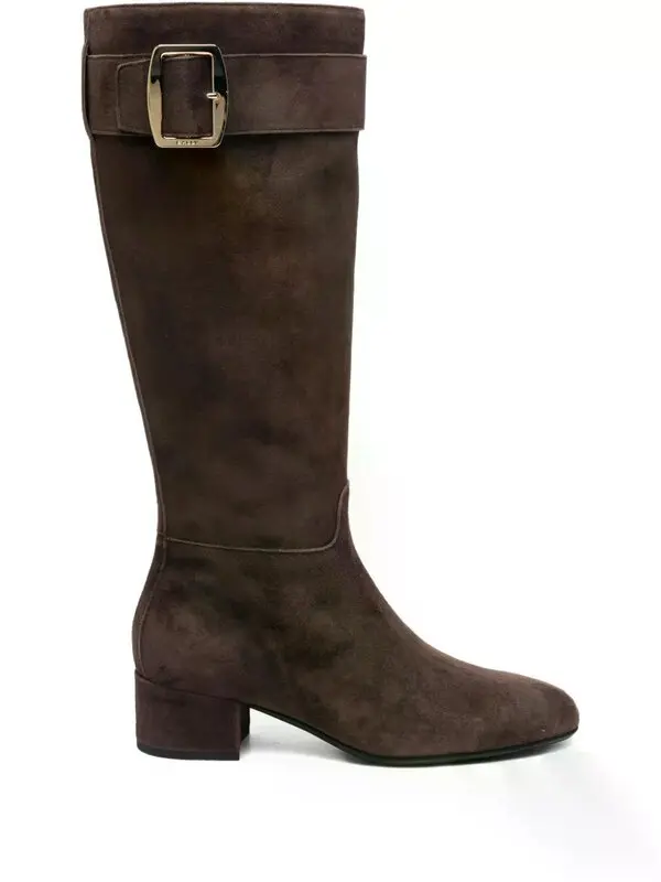 Bally Buckled Knee High Boots