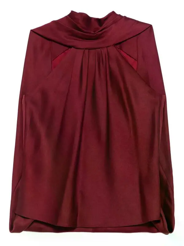 Simkhai Draped Sleeveless Blouse - Red