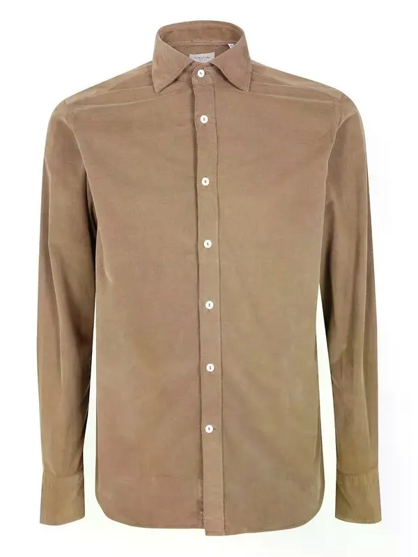 TINTORIA MATTEI 954 Corduroy Shirt - Neutrals