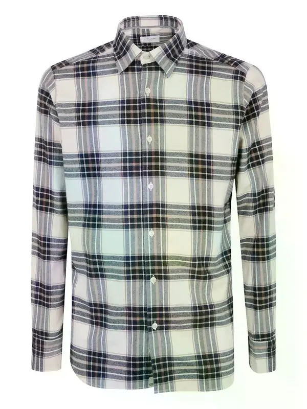 TINTORIA MATTEI 954 Tartan-checked Shirt - Neutrals