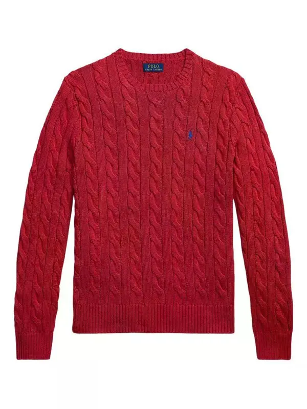 Polo Ralph Lauren Cable-knit Cotton Sweater - Red