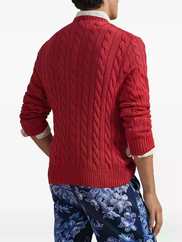 Polo Ralph Lauren Cable-knit Cotton Sweater - Red