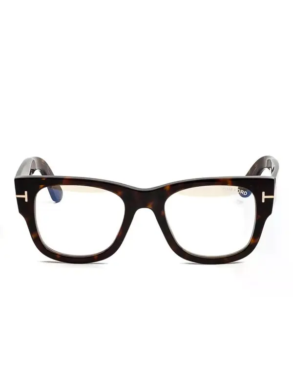 TOM FORD Edel Clip-on Eyeglasses - Brown