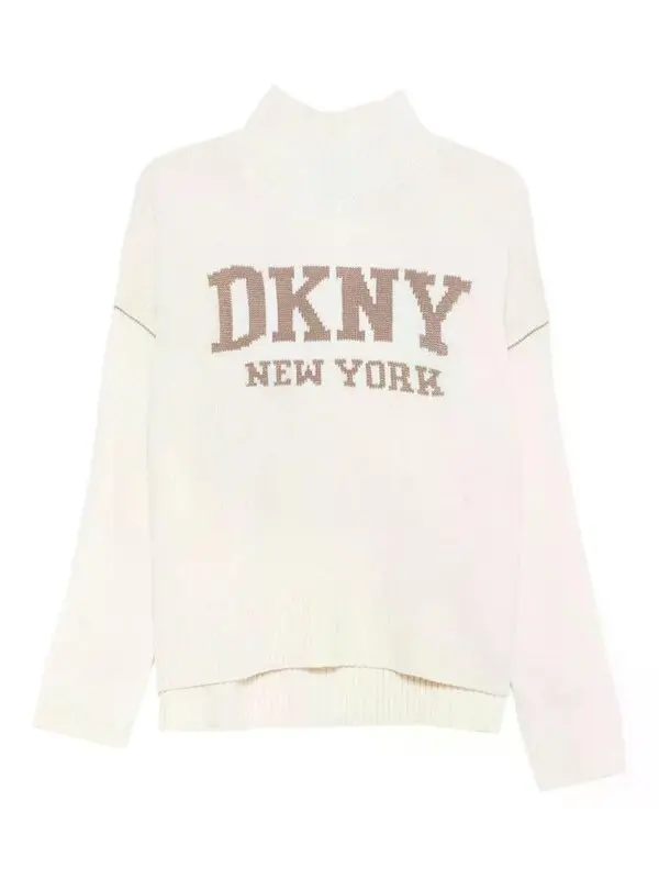 Dkny Logo-intarsia Jumper