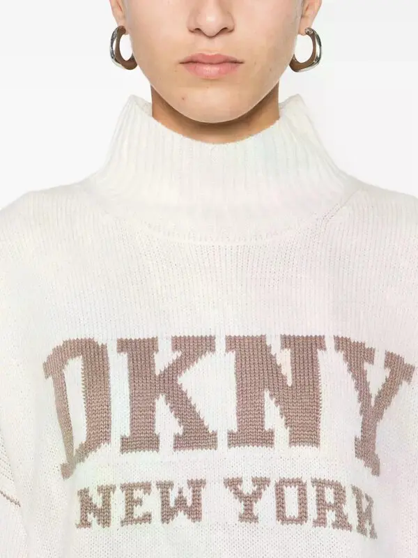Dkny Logo-intarsia Jumper