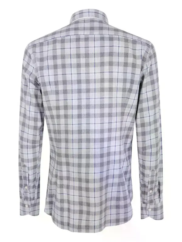 TINTORIA MATTEI 954 Checked Shirt - Grey