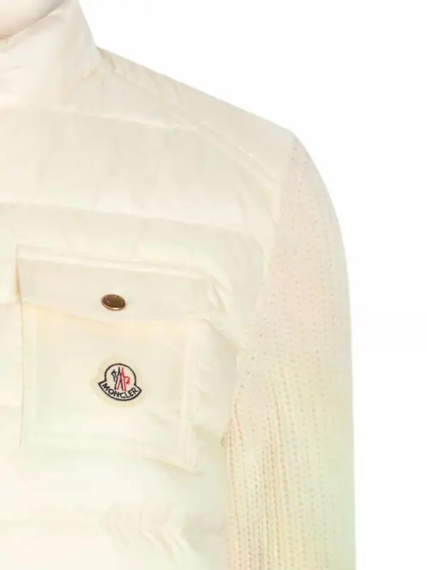 Moncler Padded Cardigan - Neutrals