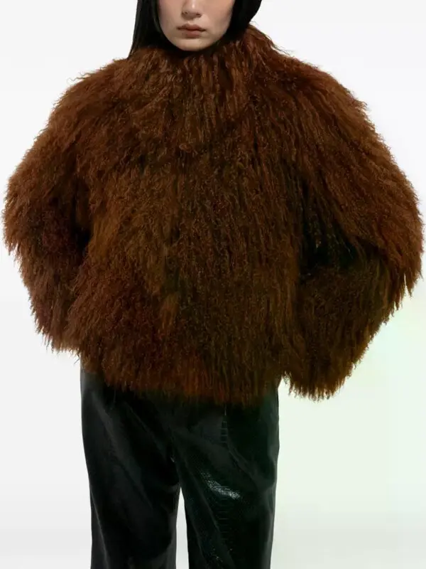 DUCIE Rochelle Shearling Jacket - Brown