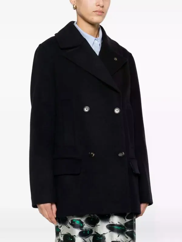 MANUEL RITZ Double-breasted Wool-blend Coat
