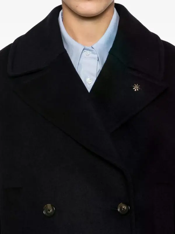 MANUEL RITZ Double-breasted Wool-blend Coat