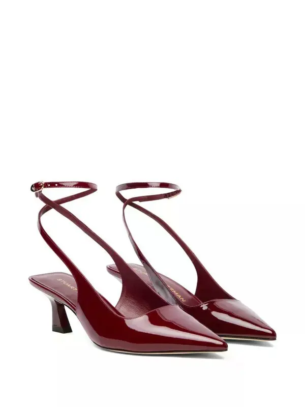 STUART WEITZMAN 50mm Vinnie Heeled Pumps - Red
