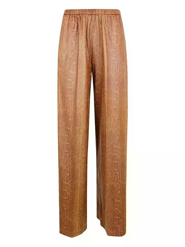 FORTE_FORTE Snake-print Trousers