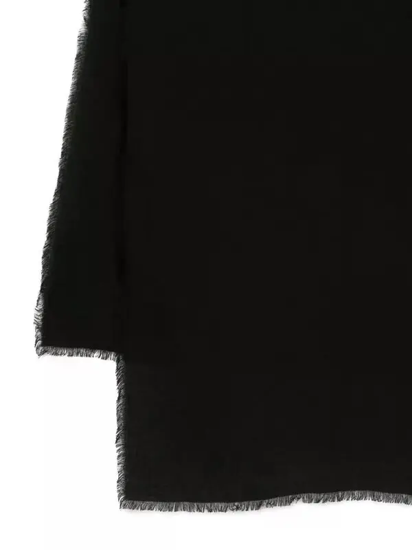 Emporio Armani Logo Fringed Scarf