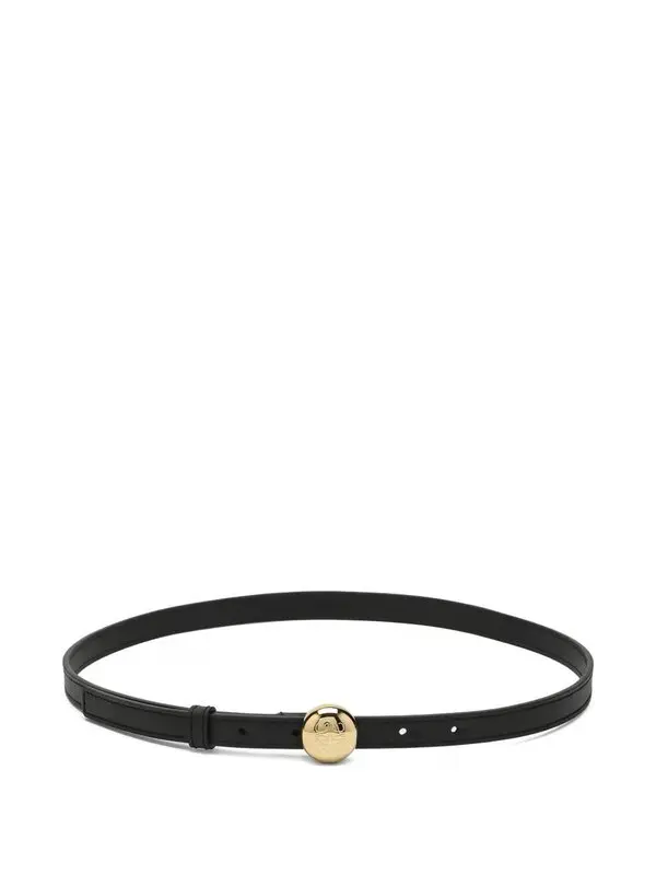 Loewe Leather Logo Belt - Black