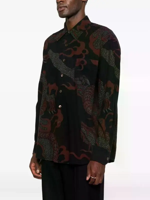 Our Legacy Dragon-print Shirt