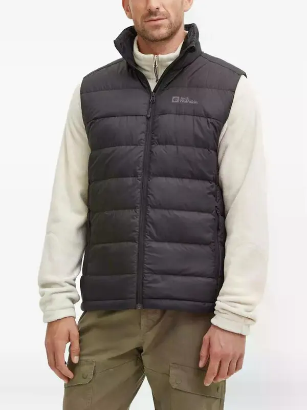 JACK WOLFSKIN Quilted Gilet With Logo
