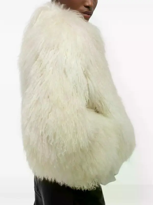 DUCIE Rochelle Shearling Jacket - Neutrals