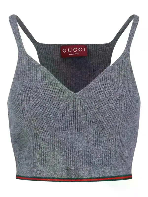 Gucci Felted Tank Top - Grey