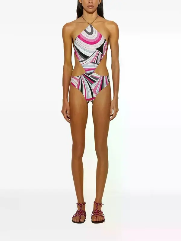 Emilio Pucci Iride-print Swimsuit