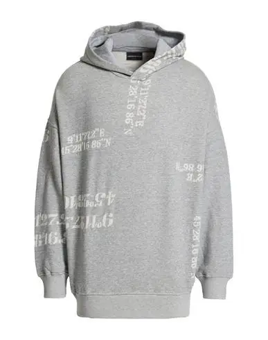 Emporio Armani Sweatshirt In Light Cotton And Elastane - Light Grey