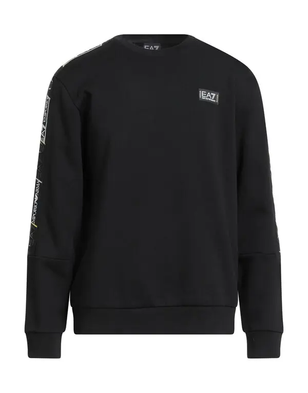 EA7 Cotton-blend Fleece Sweatshirt - Black