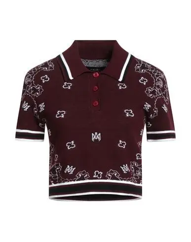 Amiri Polo Shirt Burgundy Size Cotton