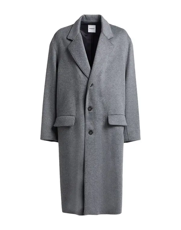 Sandro Virgin Wool And Cashmere Coat