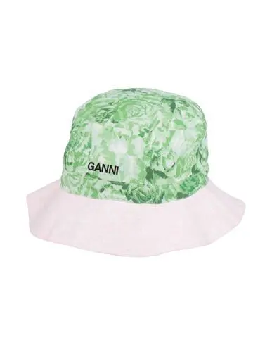 GANNI Hat Cotton - Green