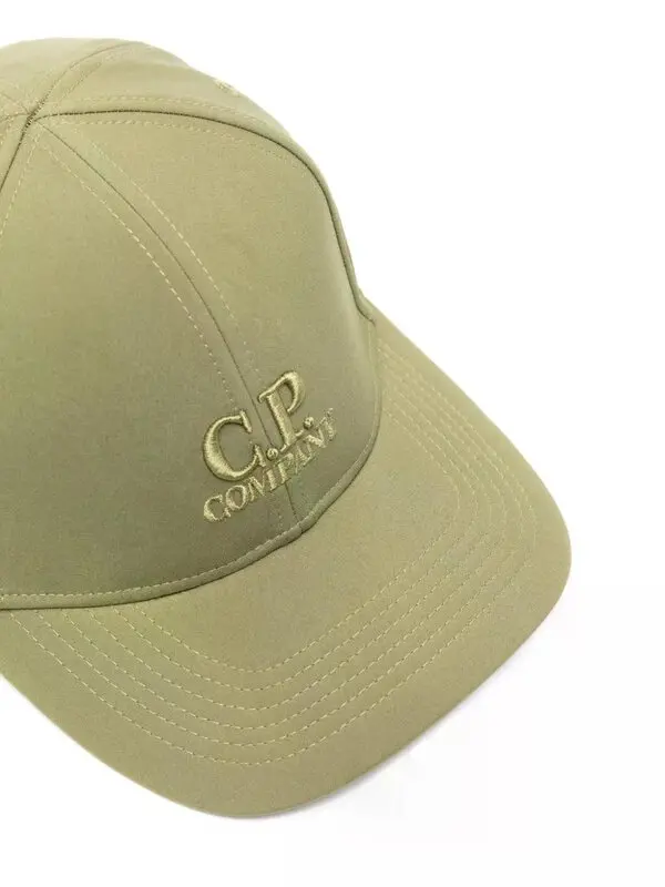C.P. COMPANY Logo-embroidered Cap - Green