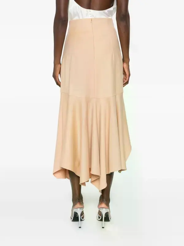 Alberta Ferretti Ruffled Midi Skirt
