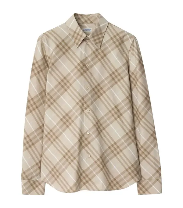 Burberry Cotton Check Slim Shirt
