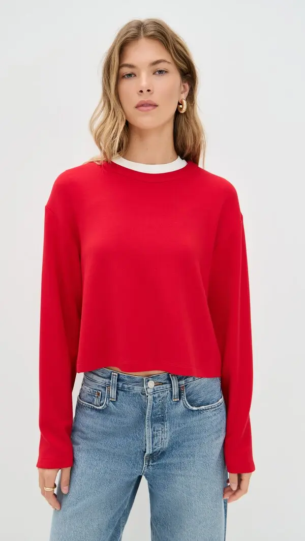 LE BOP Danica Crop Top - Crimson