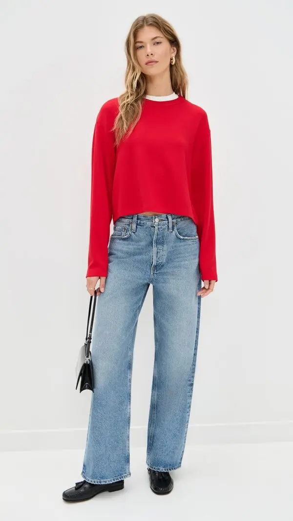 LE BOP Danica Crop Top - Crimson