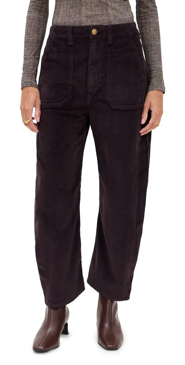 Rag & Bone Charlie High-rise Ankle Barrel Corduroy Pants