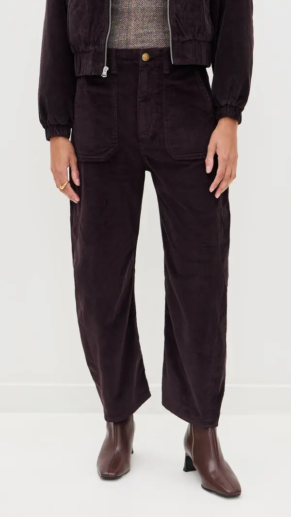 Rag & Bone Charlie High-rise Ankle Barrel Corduroy Pants