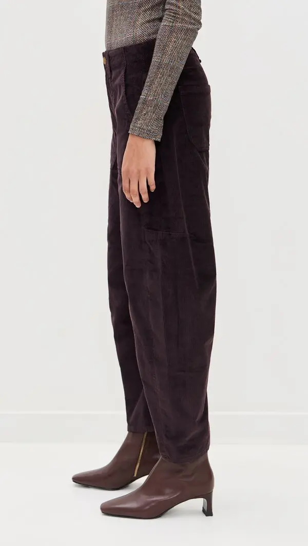 Rag & Bone Charlie High-rise Ankle Barrel Corduroy Pants