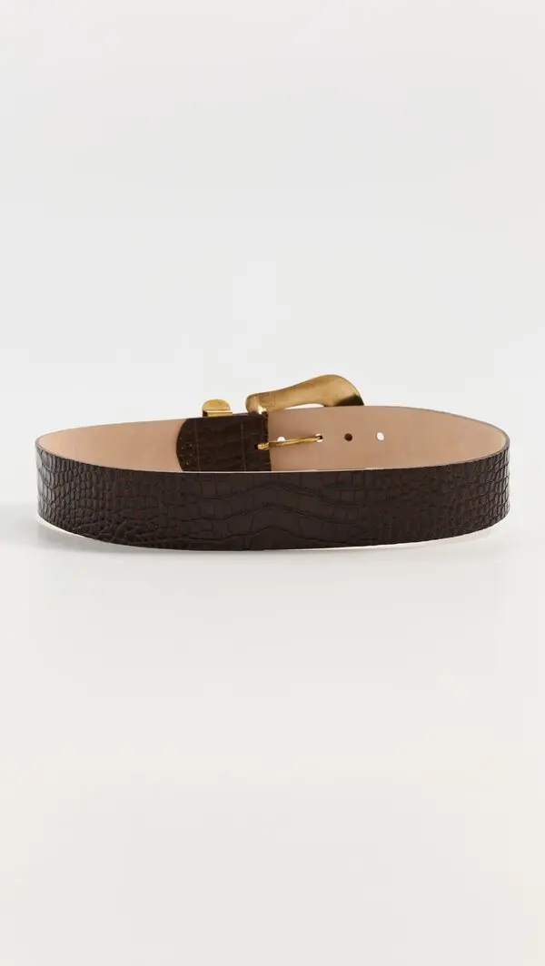 L'Agence Ximena Wide Leather Belt