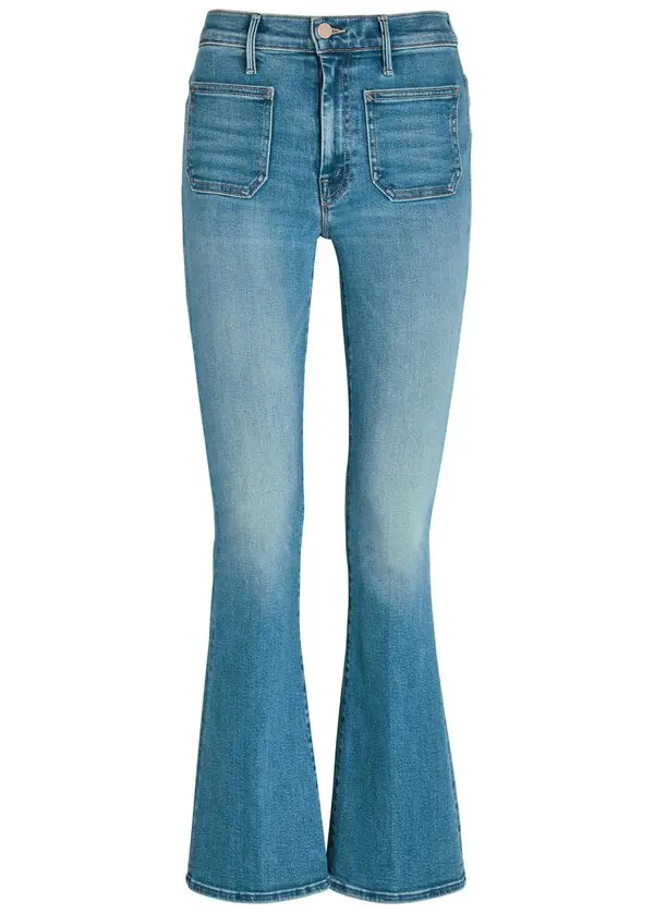 MOTHER The Patch Pocket Weekender Slim Flared-leg Jeans