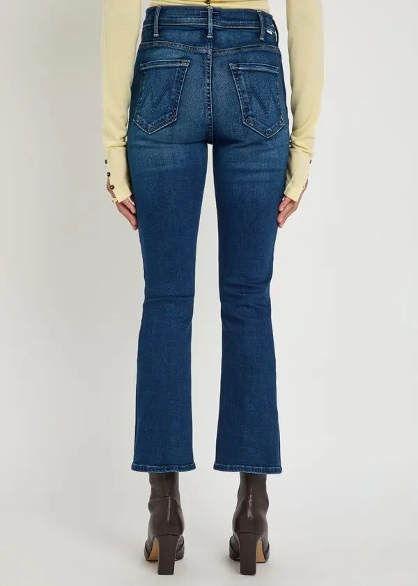 MOTHER The Hustler Ankle Flare Jeans - Blue