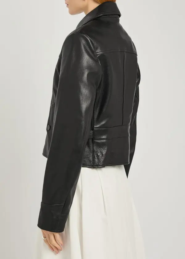 Simkhai Freeman Leather Jacket - Black